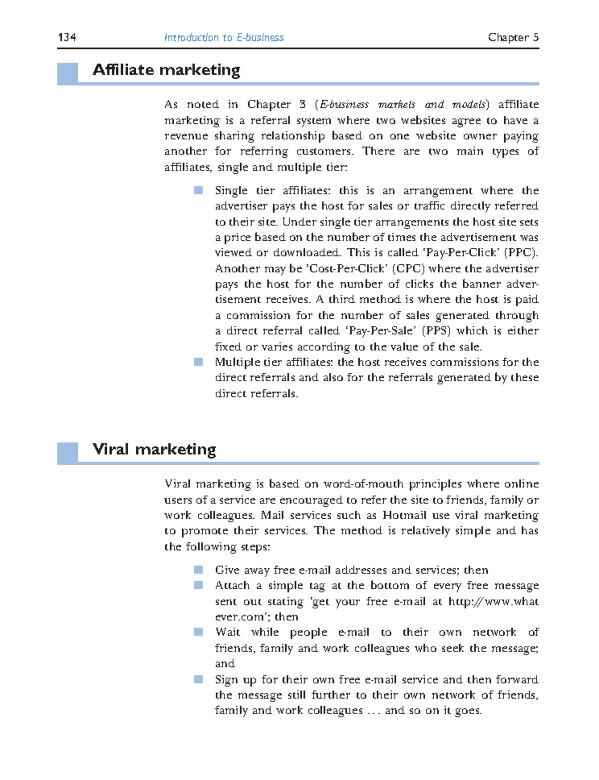 Introduction to e-Business Management and Strategy-153 - Affiliate marketing As noted in Chapter ...