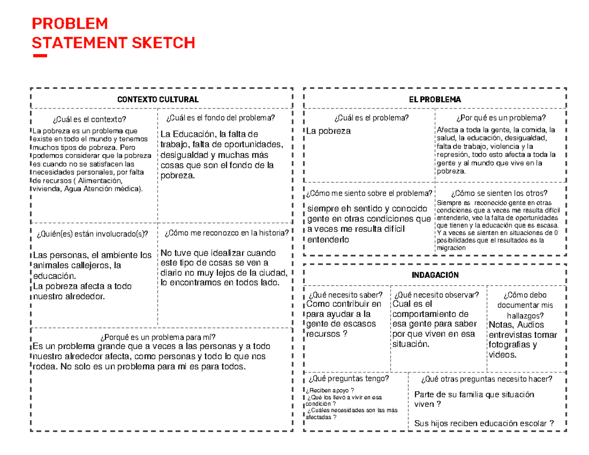 Atakecht - ,,,,, - PROBLEM STATEMENT SKETCH ¿Cuál es el contexto? ¿Cuál ...