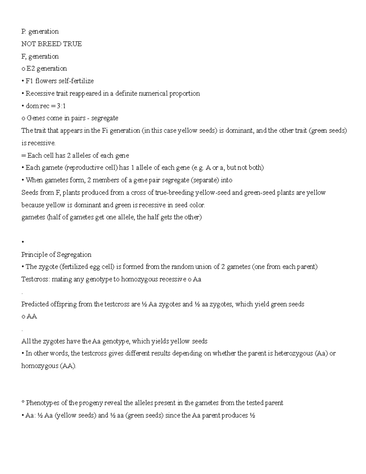 21 - Covers Principle of Segregation - Studocu