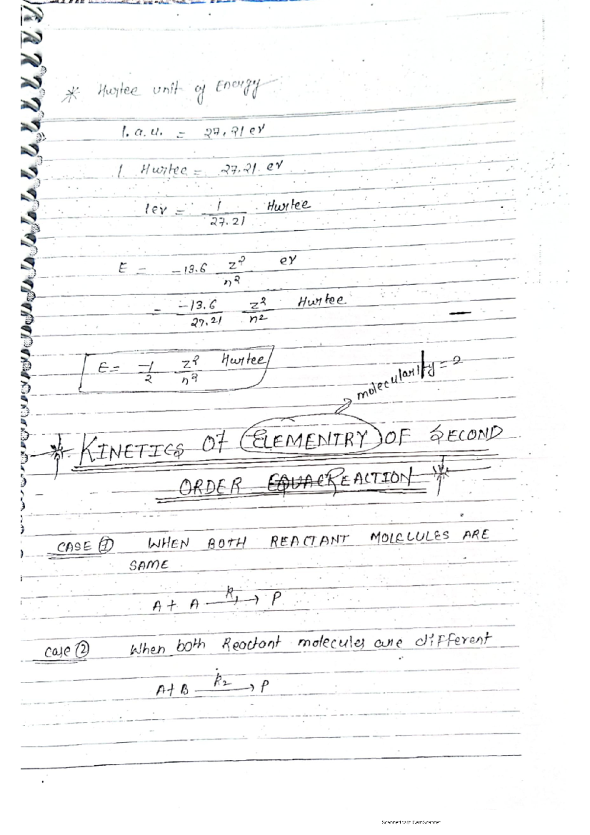 kinetics-of-elementary-of-second-order-chemistry-for-engineers-studocu