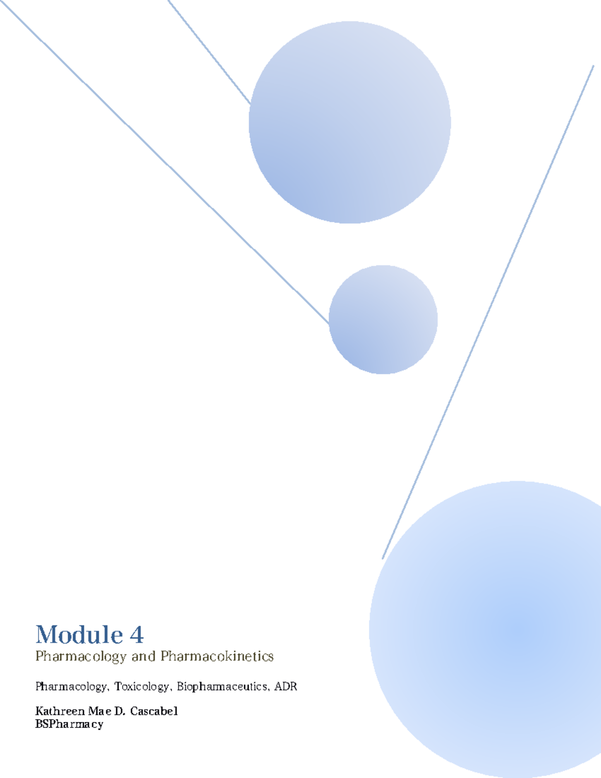 Module-4-pharmacology-pdf - Pharmacy