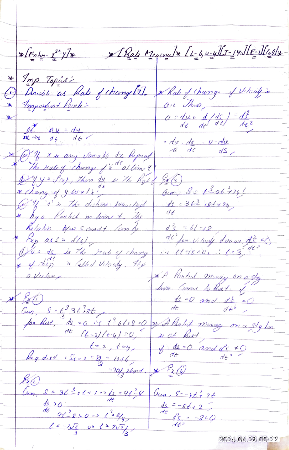 Rate Measures [ complete Notes with Examples and Imp Formulas ...