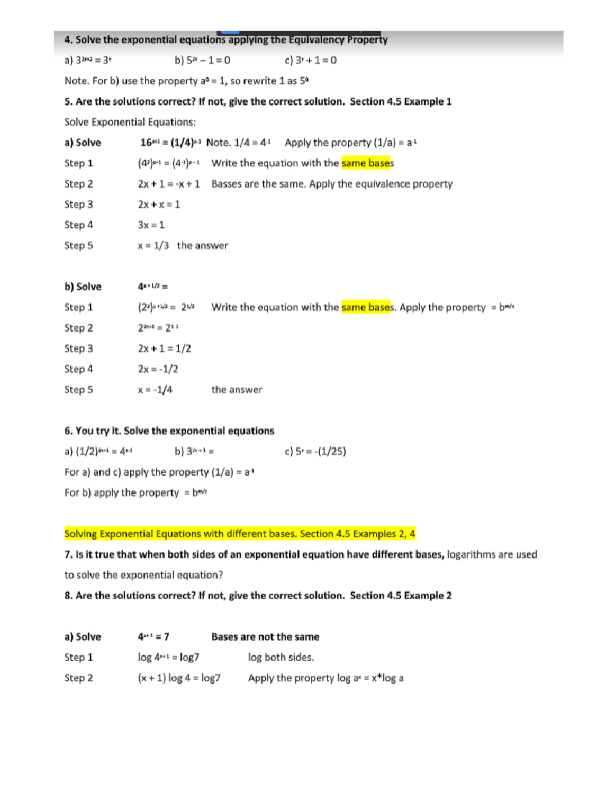 Math Solved Problems - notes - Answer A. x = -2 the answer B. x = 0 the ...