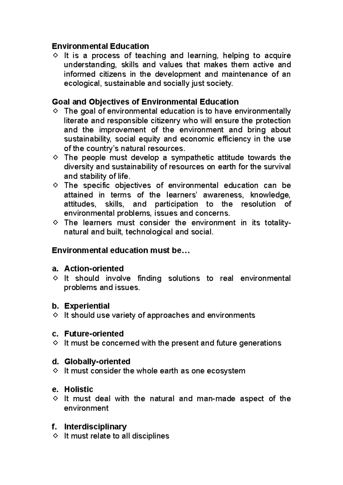 Environmental Education Goal And Objectives Of Environmental environmental-education-goal-and-objectives-of-environmental