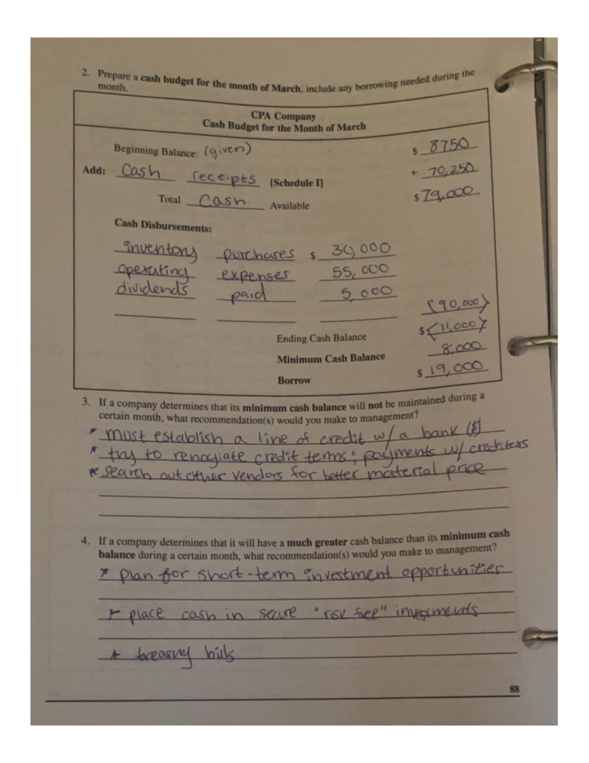 Cash budgets - Studocu