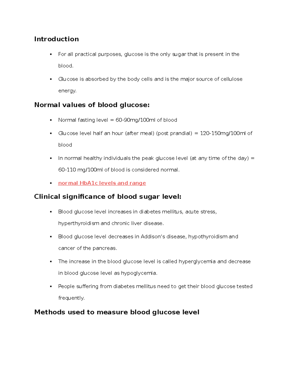 Biology Science 153 - Introduction For all practical purposes, glucose ...
