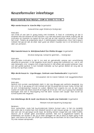 Inleefstage Sociaal Werk info voor het werkveld - Inleefstage Sociaal ...