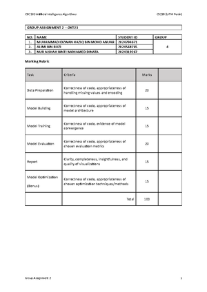 Topic 4 - Evolutionary Algorithm - CSC583 – Artificial Intelligence ...