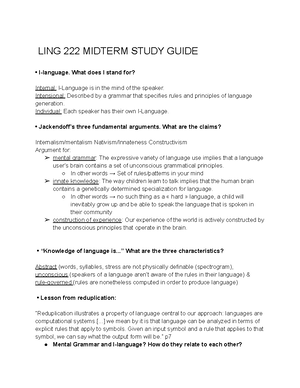 Linguistics 222 - Notes on every chapter reading - WHY SCIENCE IS HARD ...