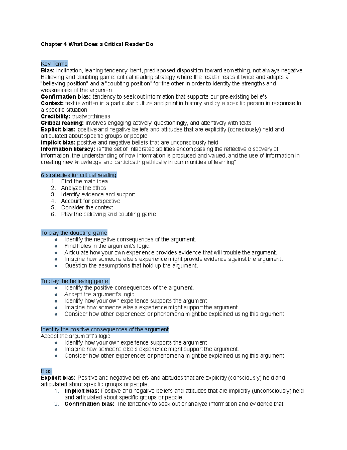 Chapter 4 ENGL 120 - ENGL 120: College Composition II - 14491 - Chapter ...