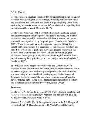 Goodwin and goodwin research methods chapter 2-7 - Explain how various ...