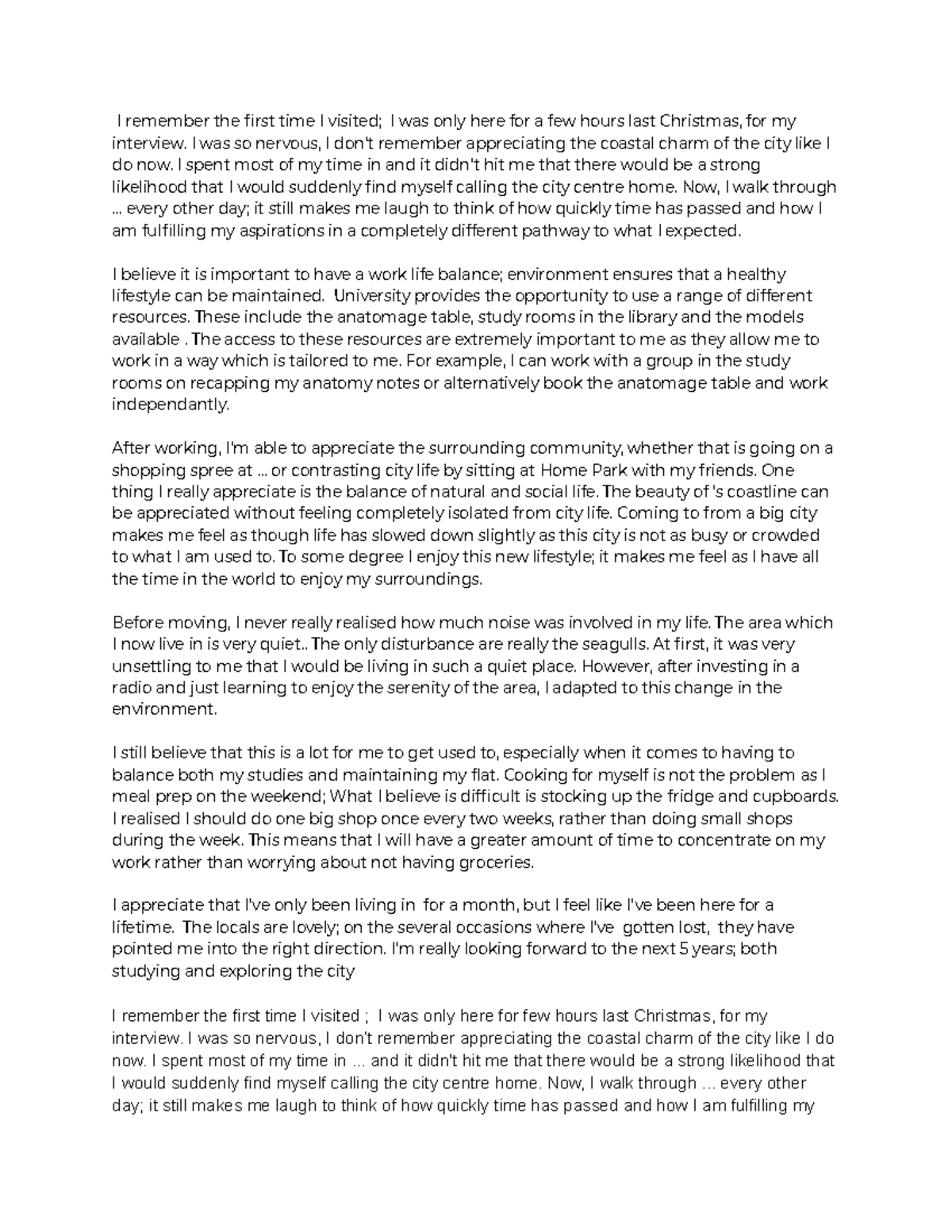 Reflection - summary of said topic - 10278 - BCU - Studocu