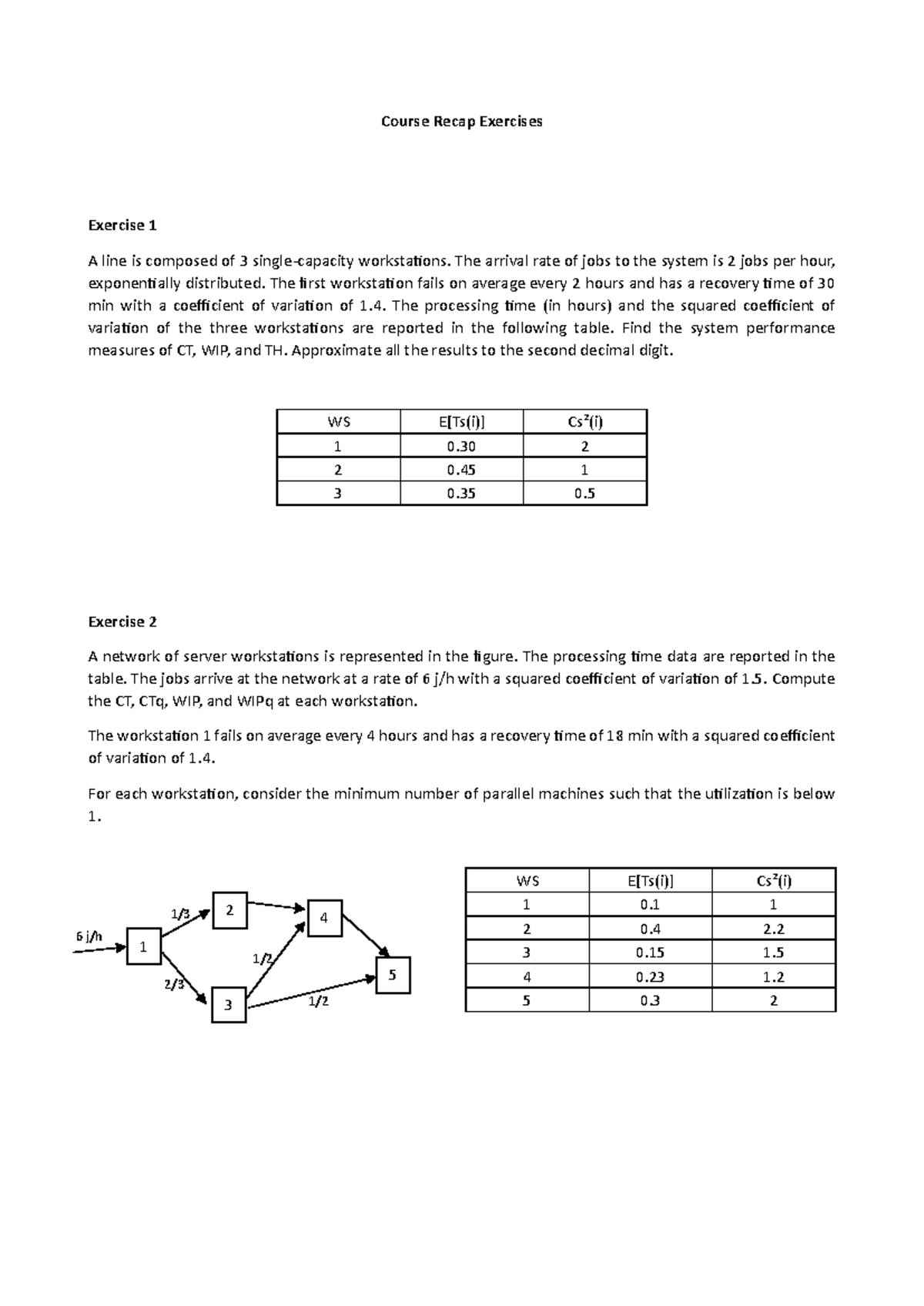 09 EX Course Recap Exercises - Course Recap Exercises Exercise 1 A line ...
