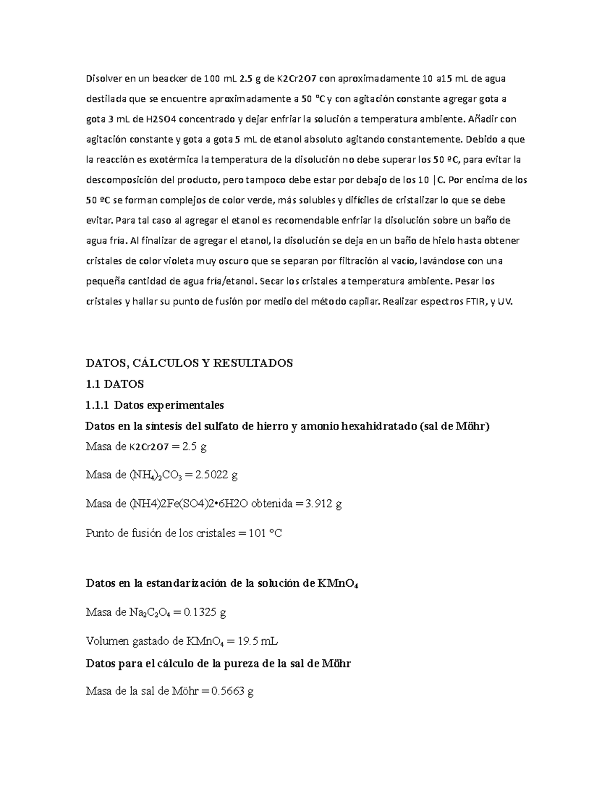 Disolver en un beacker de 100 m L 2 - Añadir con agitación constante y ...