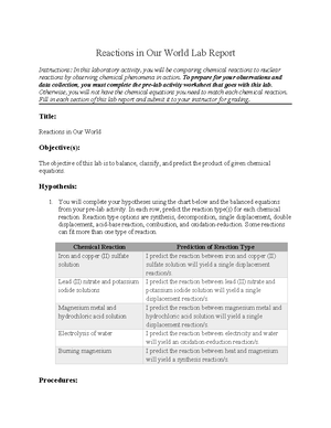 Molecular Structure Lab Report - To do so, you will combine various ...