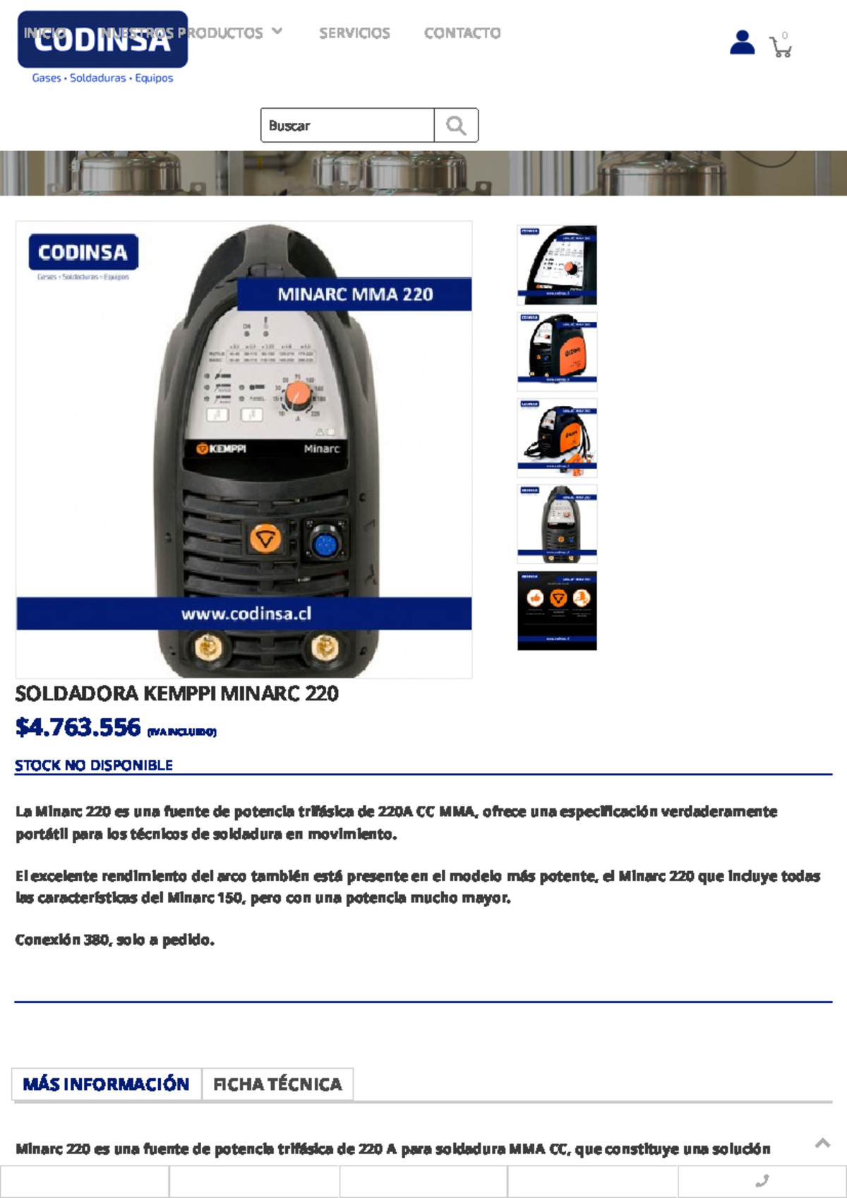 Soldadora Kemppi Minarc 220 - Codinsa - SOLDADORA KEMPPI MINARC 220 ...