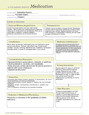 Colace Medication Card - ACTIVE LEARNING TEMPLATES THERAPEUTIC ...