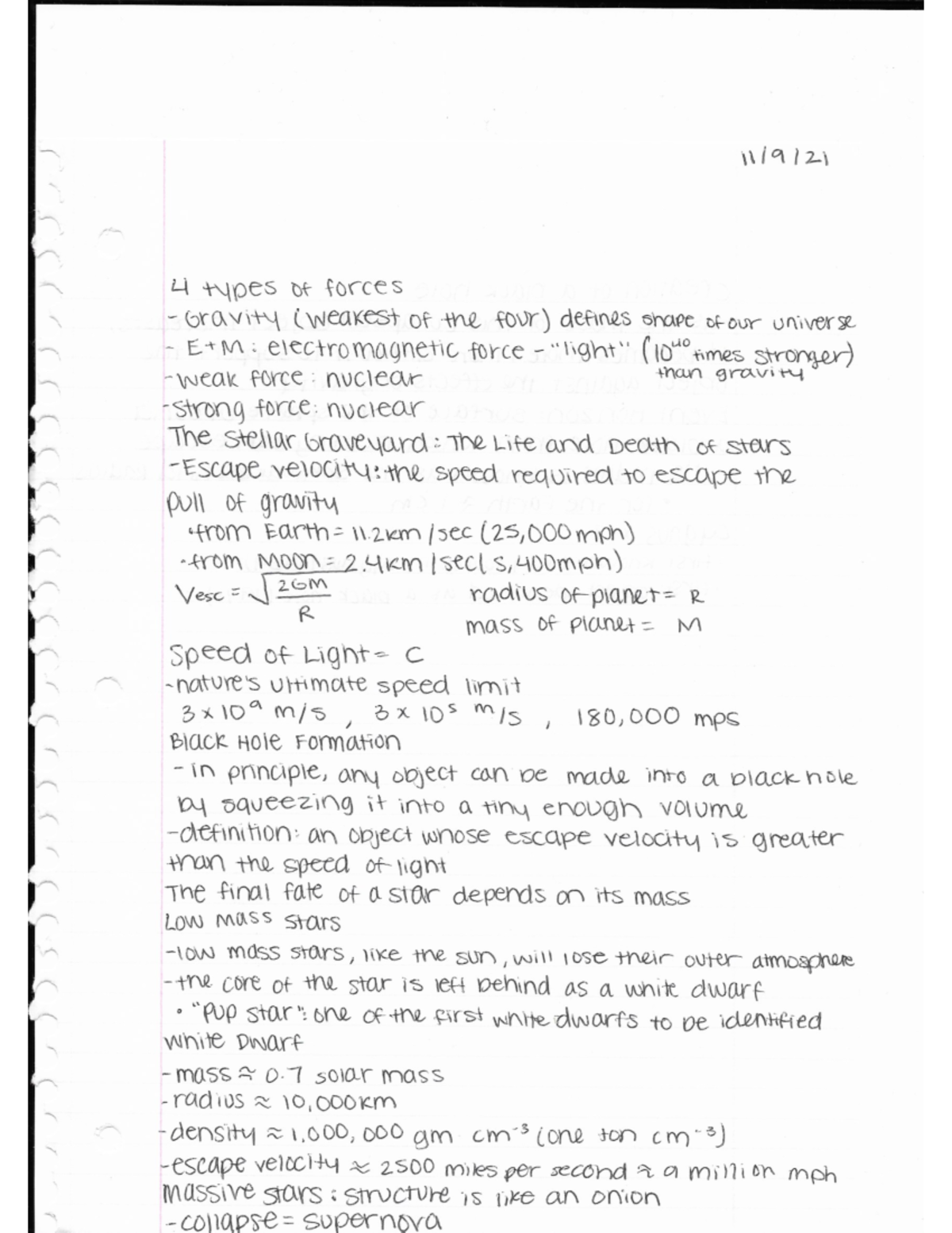 Astronomy Notes 3 - PHDI 2300 - Studocu