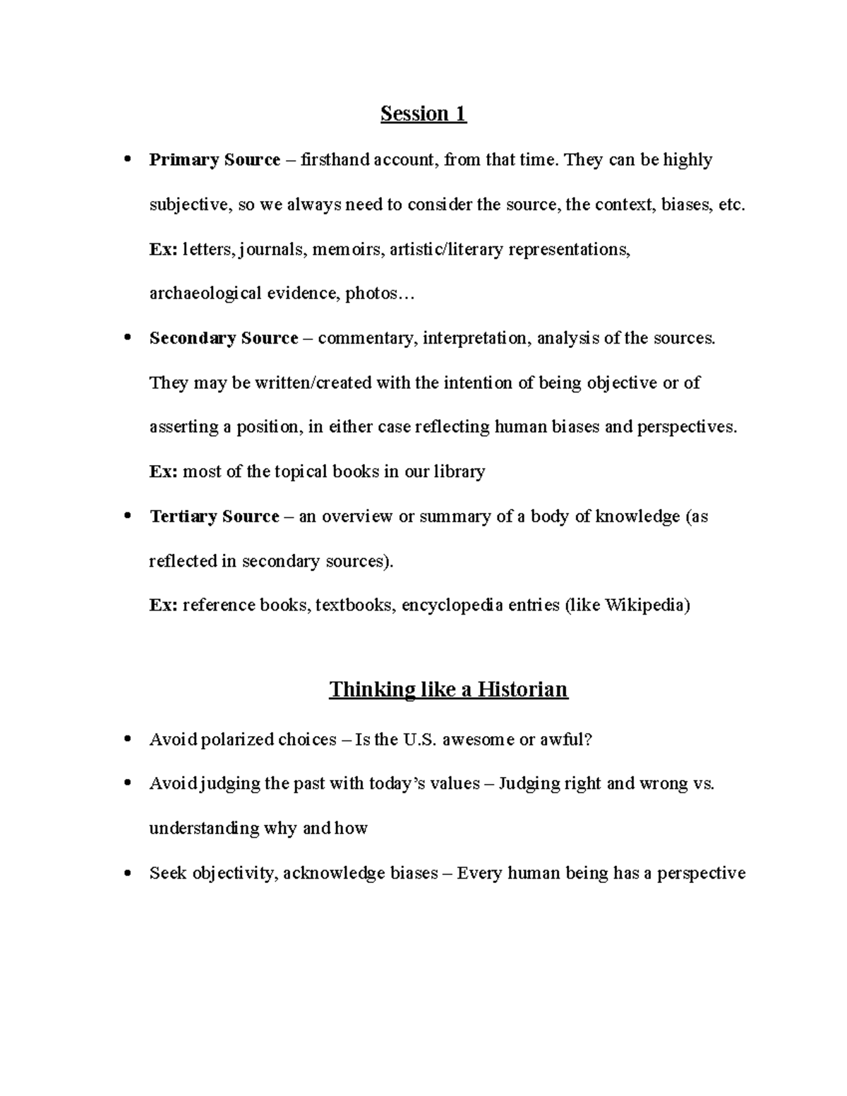 Session 1 - Primary Source vs. Secondary Source vs. Tertiary Source ...