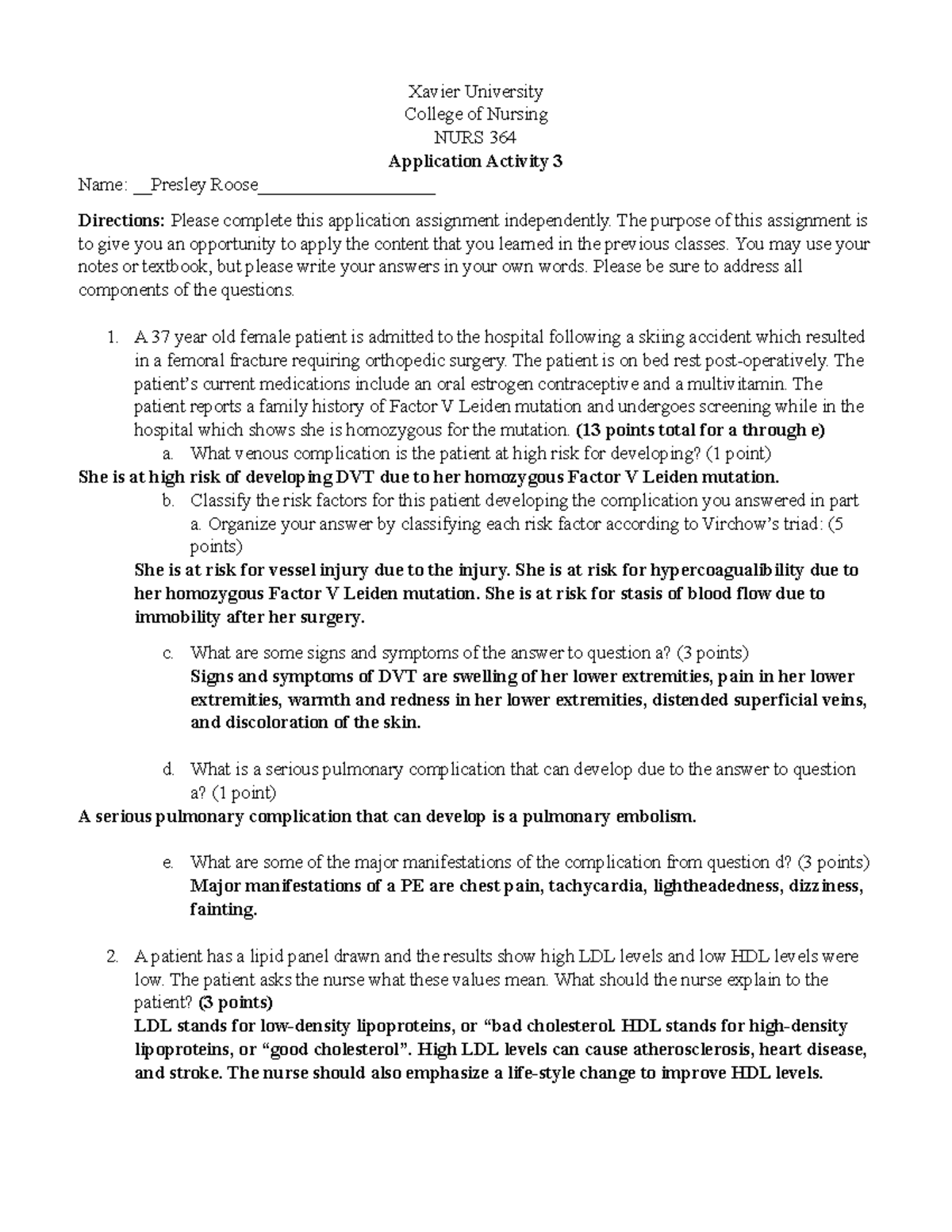 Application assignment 3 - The purpose of this assignment is to give you an opportunity to apply ...