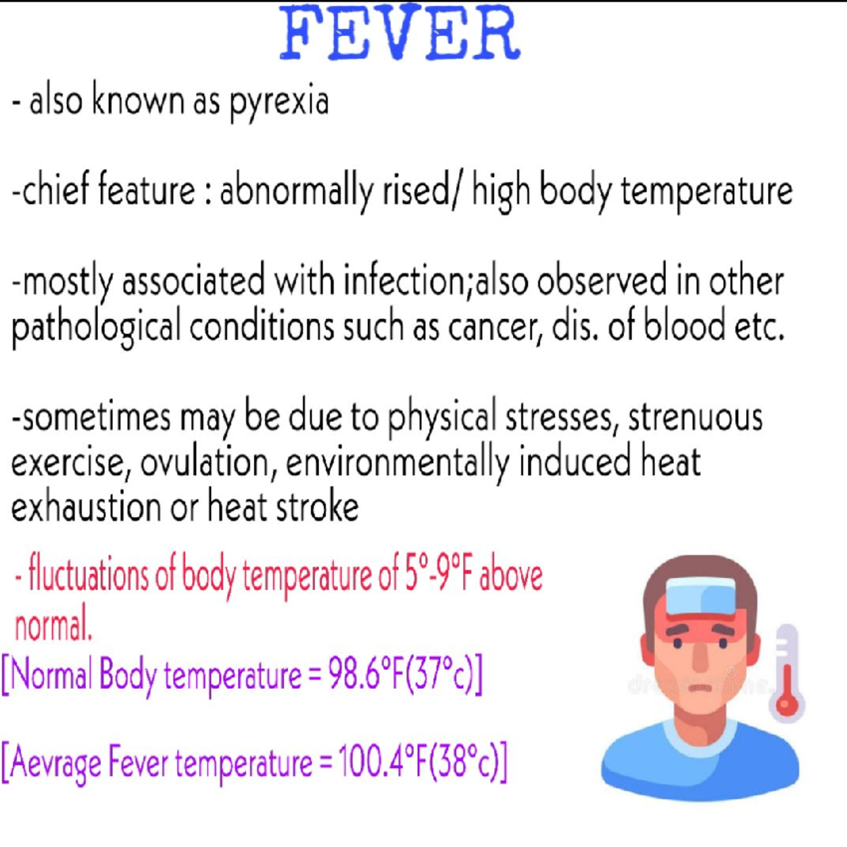 Fever - malaria - typhoid - FEVER also known as pyrexia feature ...