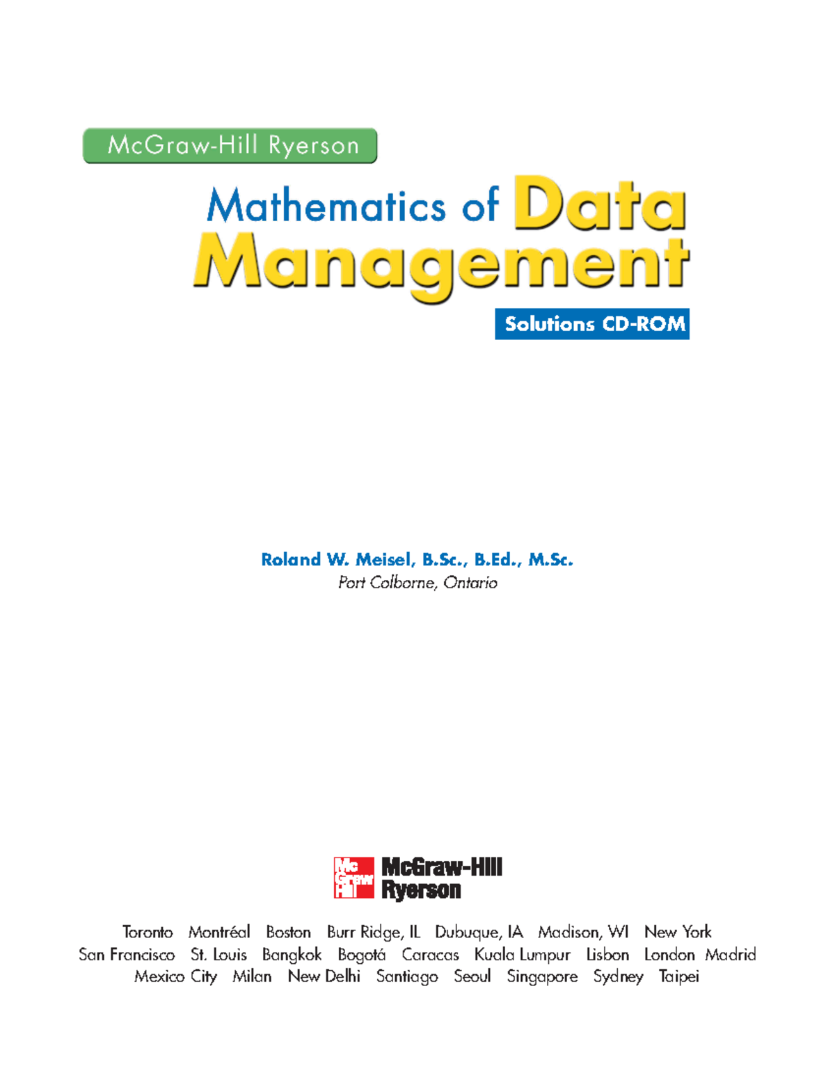 Mcgraw-hill-ryerson-mathematics-of-data-management-solutions-0075608138 ...