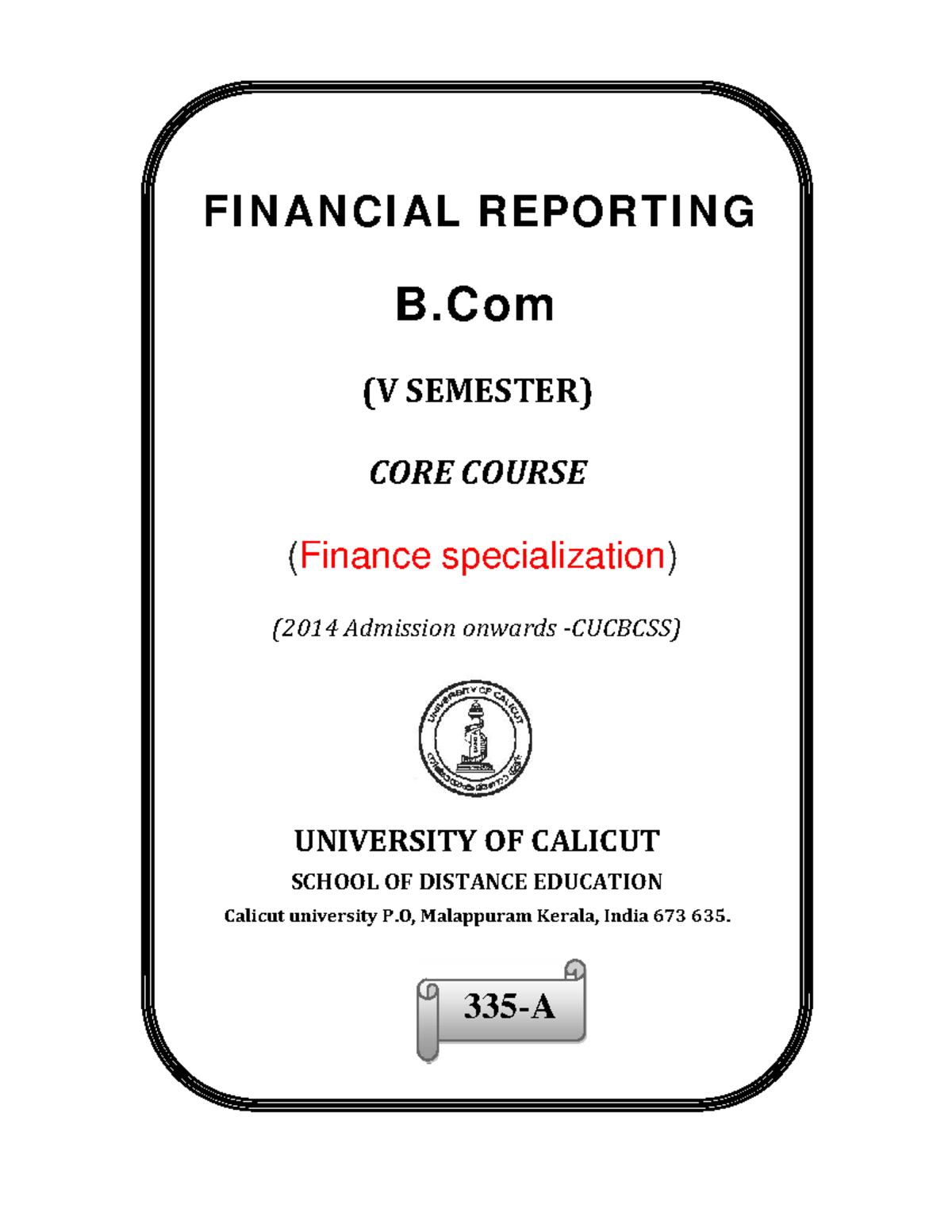 Financial reporting on31Dec2016 - FI N AN CI AL REPORT I N G B (V ...