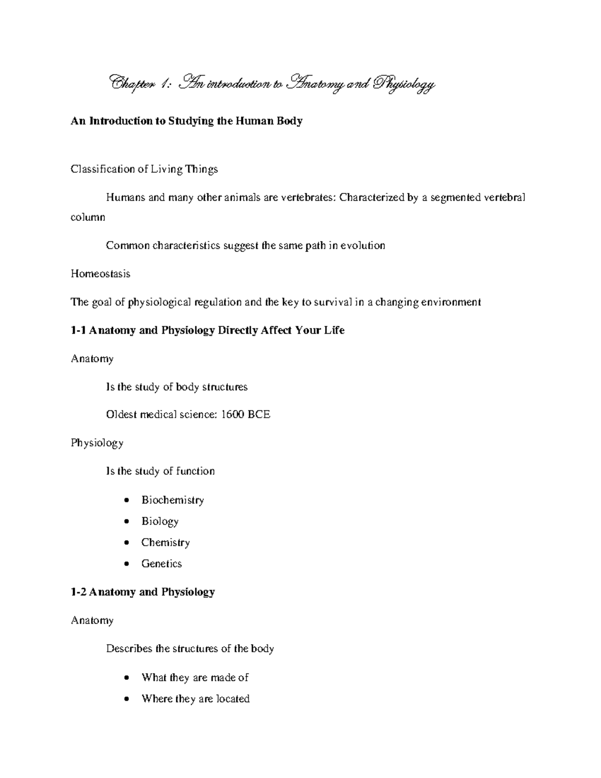 Chapter 1 Chapter 1 An Introduction To Anatomy And Physiology An chapter-1-chapter-1-an-introduction-to-anatomy-and-physiology-an