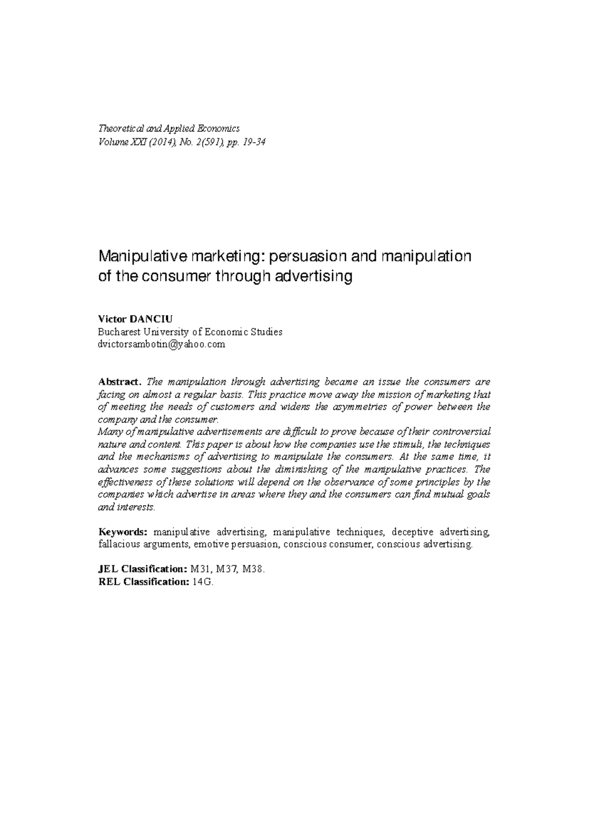 Advertising techniques - Manipulative marketing: persuasion and ...