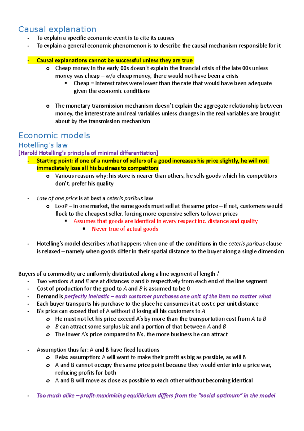 Reiss - models, idealisation, explanation - Causal explanation To ...