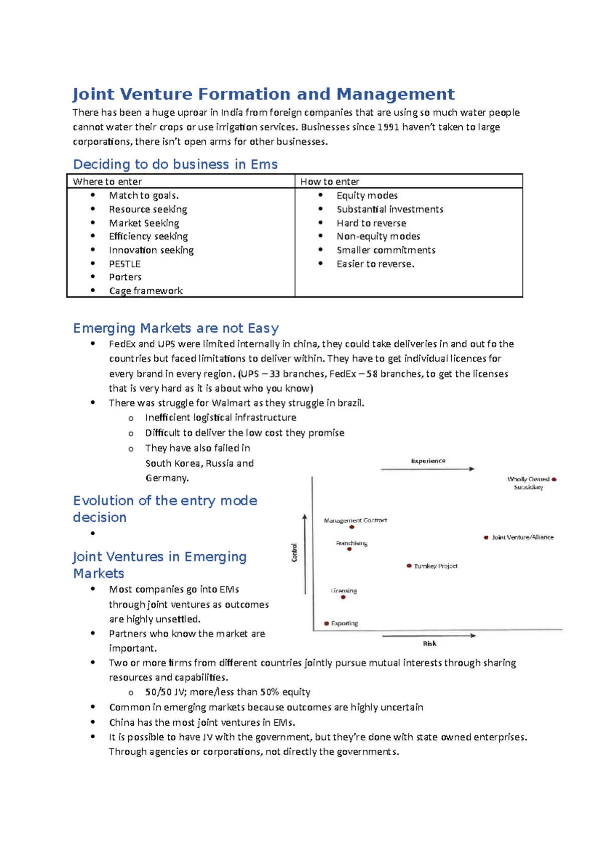 5. Joint Venture Formation and Management - Joint Venture Formation and ...