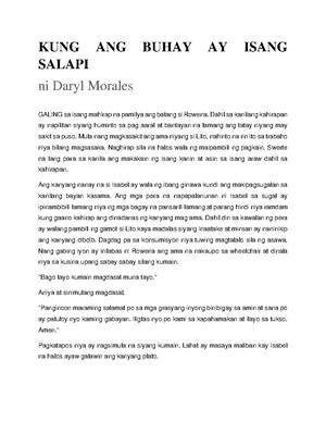 01 Pinkaw (Isabelo S. Sobrevaga) - SI PINKAW (Maikling kwentong ...