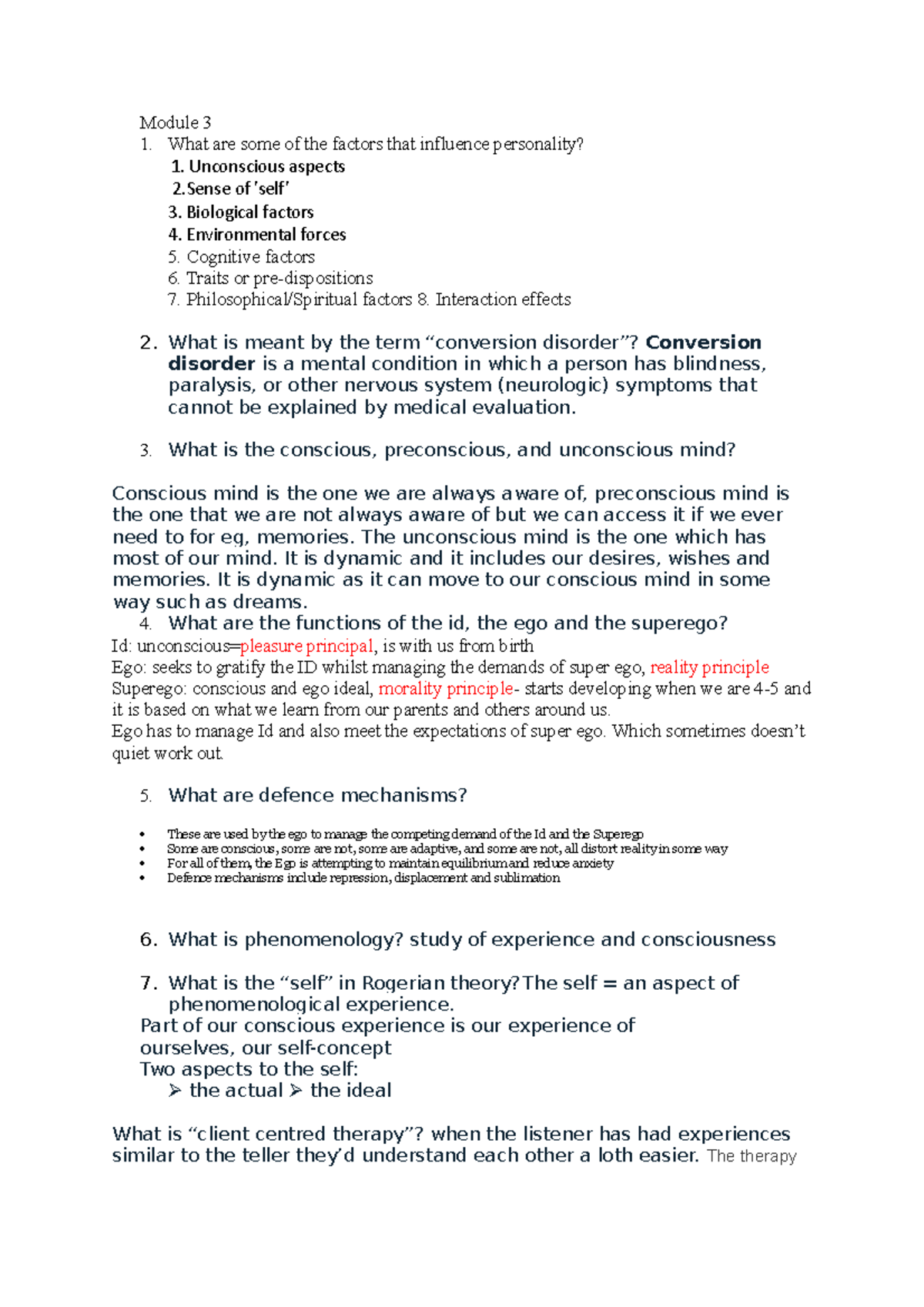 Module 3 - Lecture notes 3 - Module 3 What are some of the factors that ...