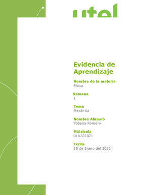 Formato Utel Tarea - ejercicio - Nombre de la materia Análisis y diseño ...