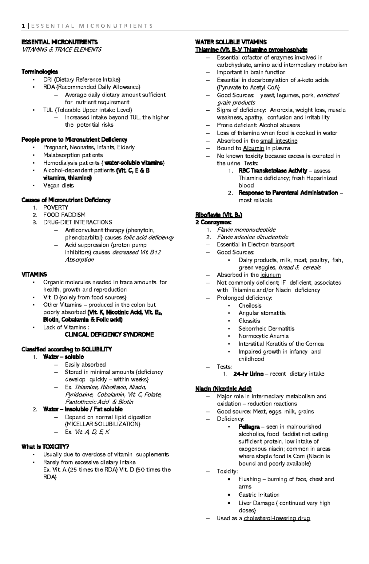 Micronutrients CC Lab - All about Clinical Chemistry - ESSENTIAL ...