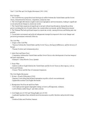 Unit 8 Apush Key Concepts - Period 8 – 1945- Topics and Learning Key ...