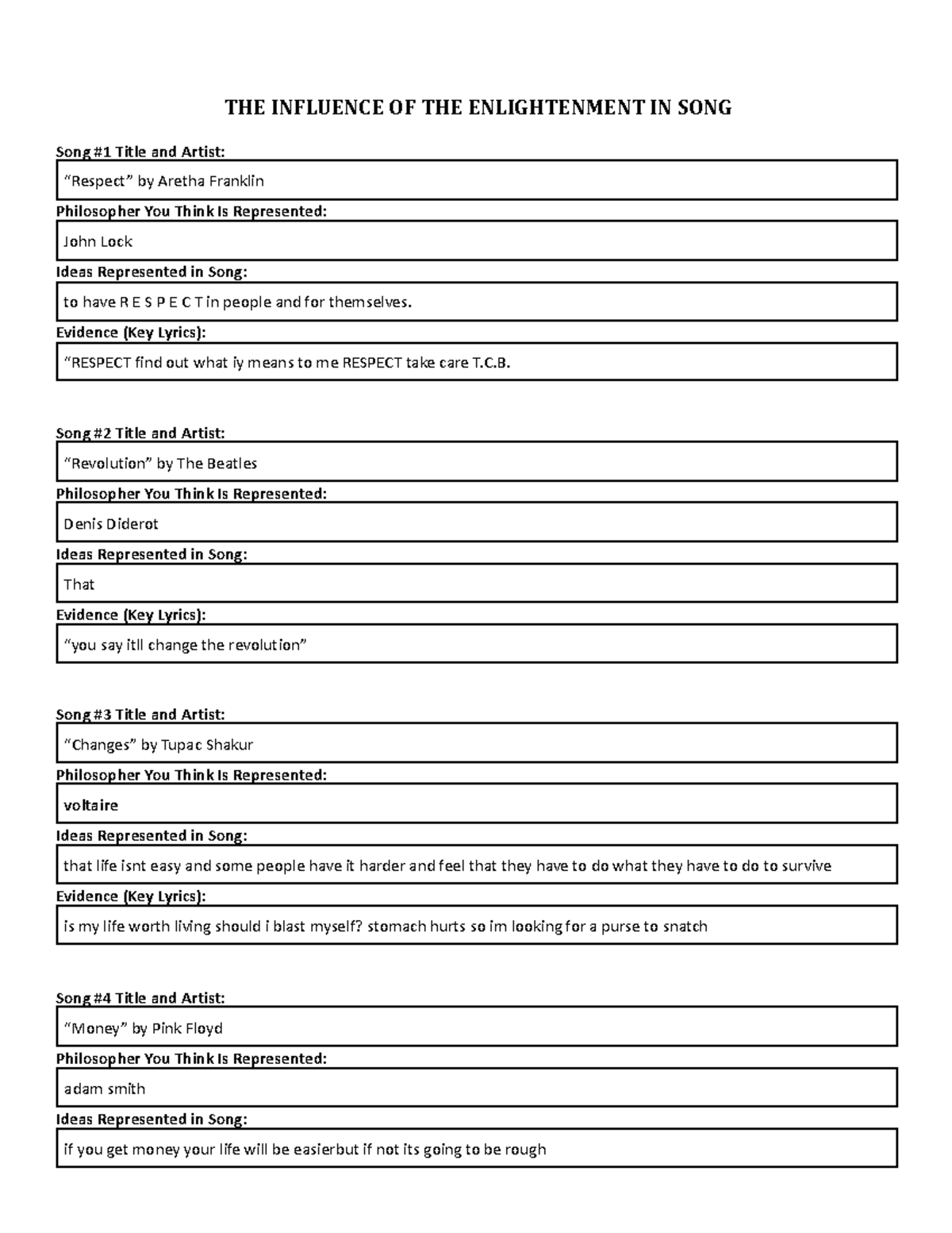 Syleena Hogan - [Template] - Enlightenment Song Activity (2023-2024 ...