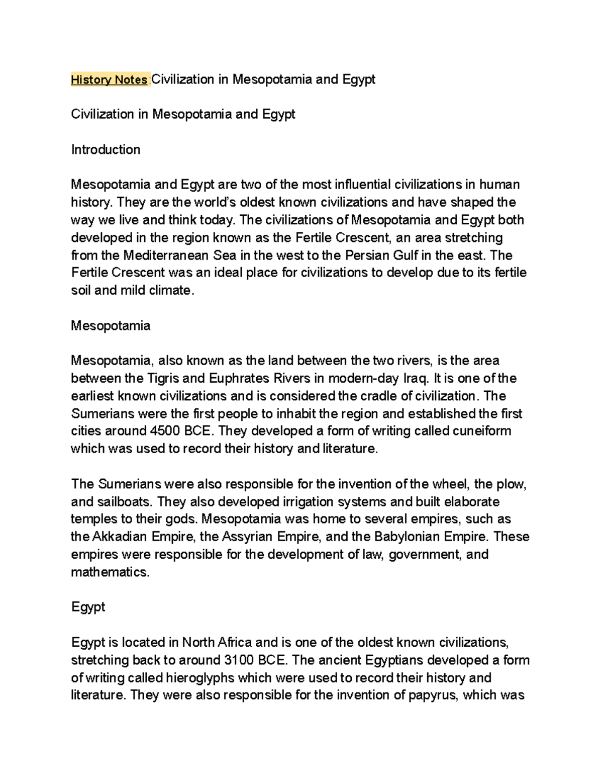 History AP - 2023-01-04T021149 - History Notes:Civilization in ...