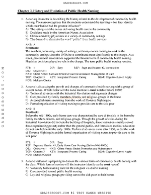 Chapter 9 - practice questions - G R A D E S B O O S T. C O M Chapter 9, Environmental Health ...