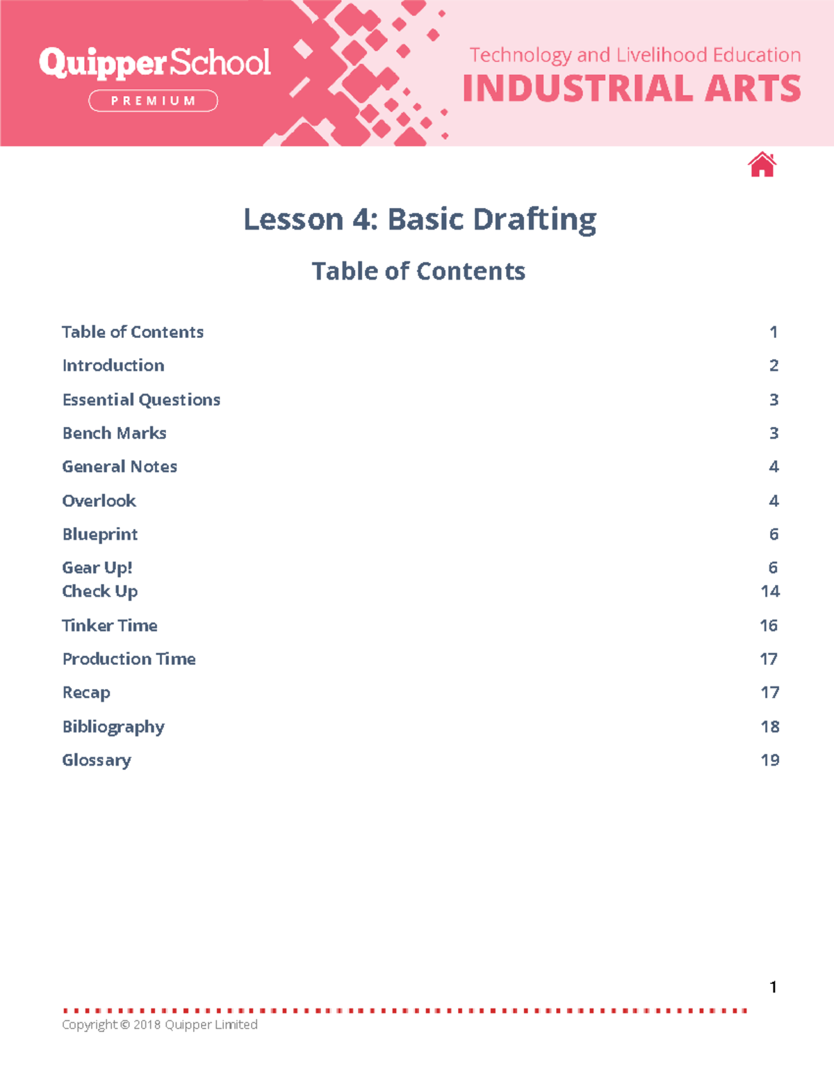 Lesson 4 Basic Drafting - Lesson 4: Basic Drafting Table of Contents ...