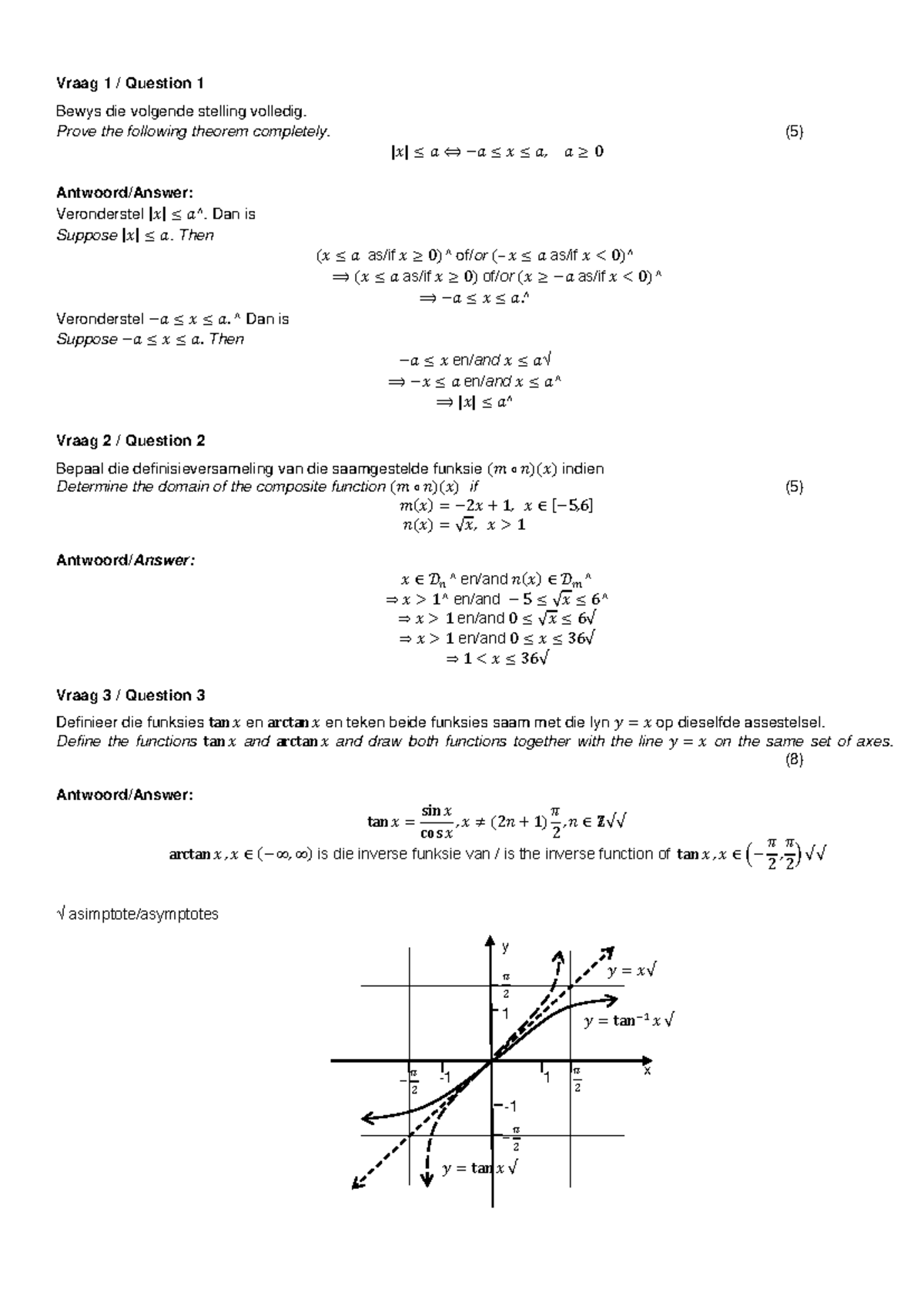 MTHS 111 2021 semestertestmemo - Bewys die volgende stelling volledig ...