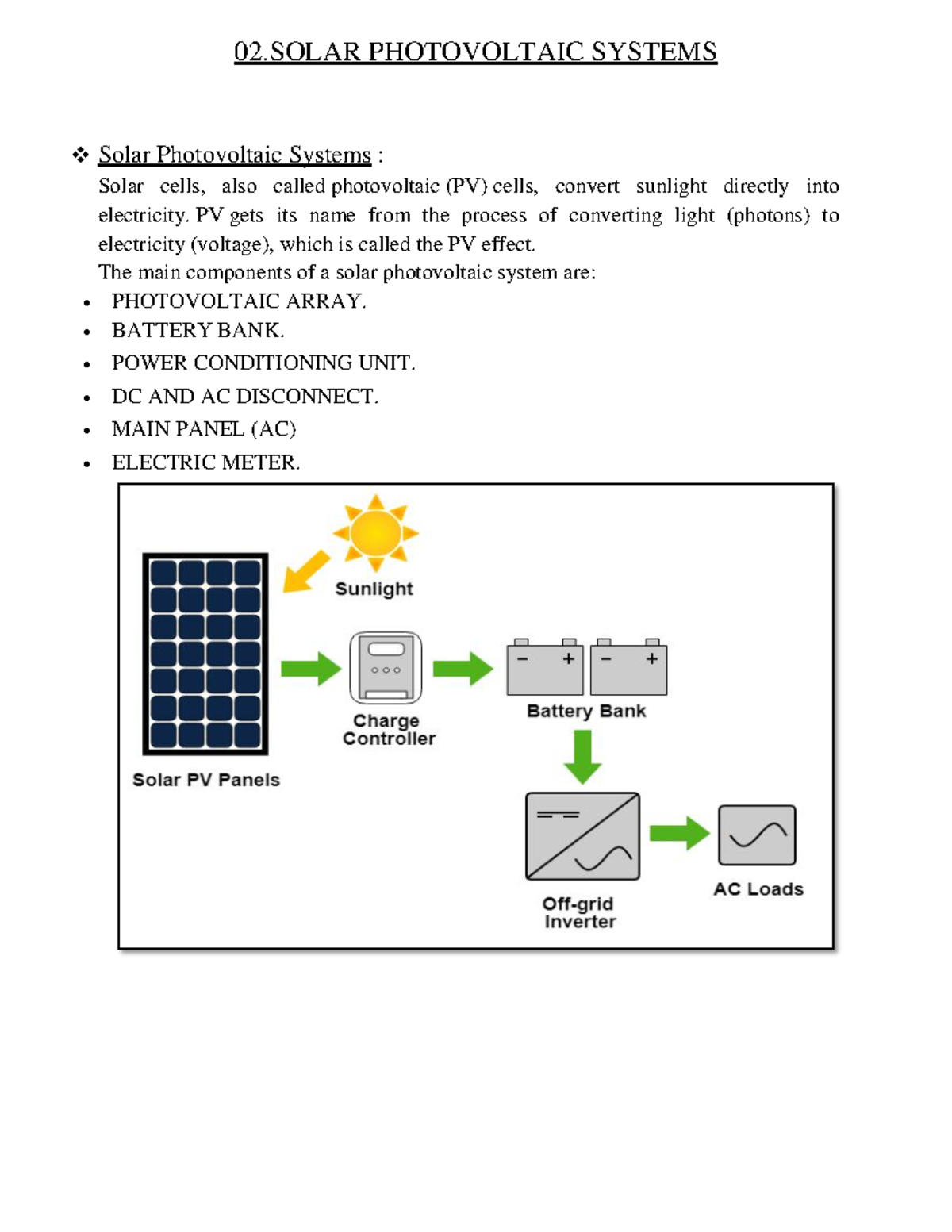 22661-RET Notes-UNIT 02 - 02 PHOTOVOLTAIC SYSTEMS Solar Photovoltaic ...