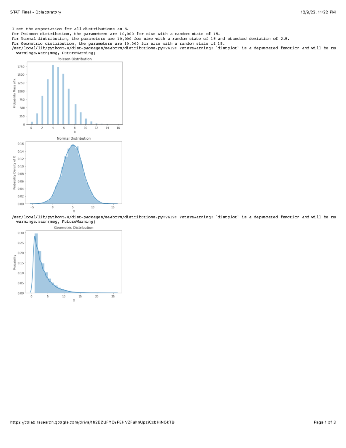 STAT Final - Colaboratoryouytcome - STAT Final - Colaboratory 12/9/22, 11:22 PM - Studocu