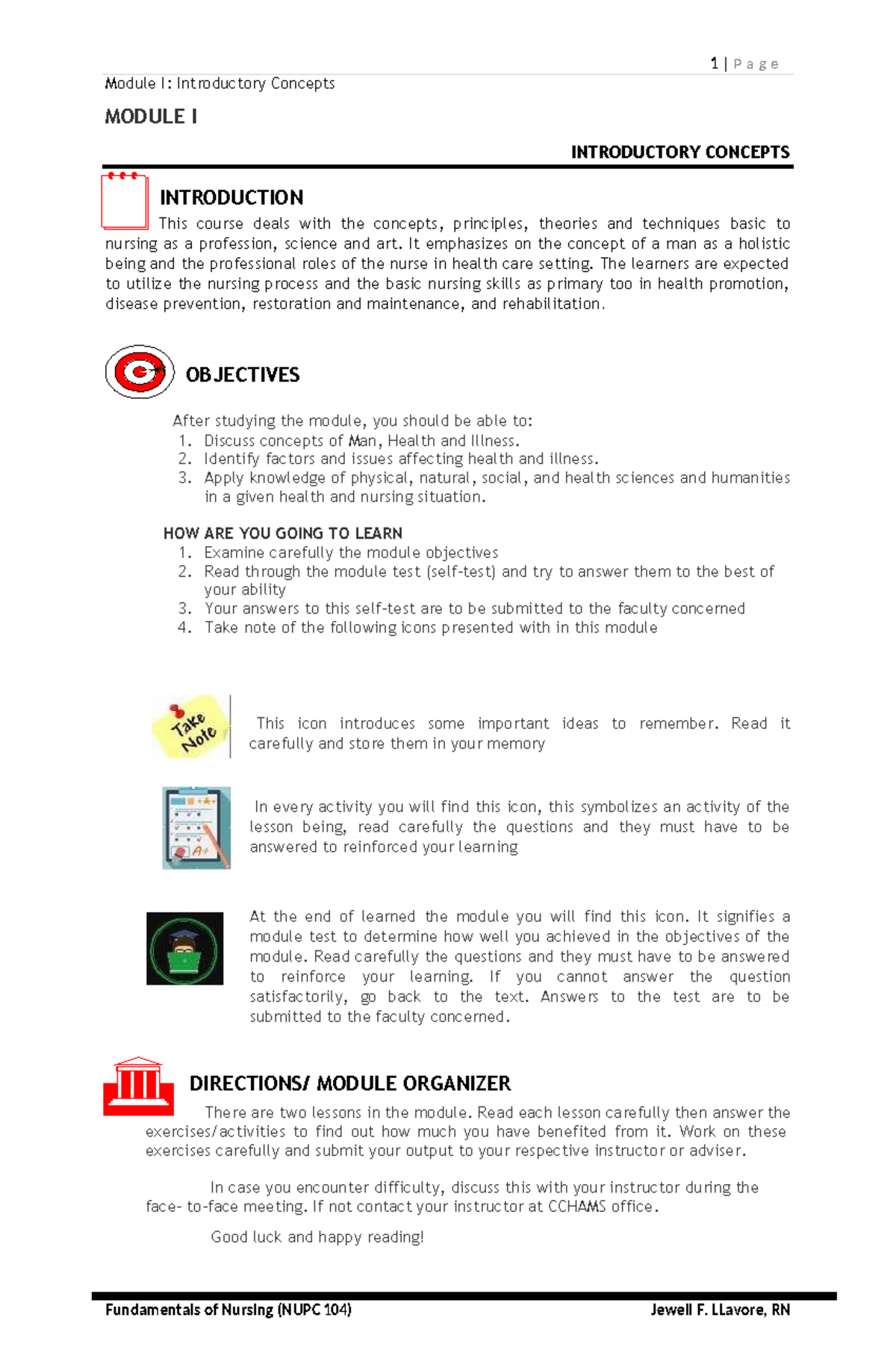 Inbound 2193448281807884341 - Module I: Introductory Concepts MODULE I ...