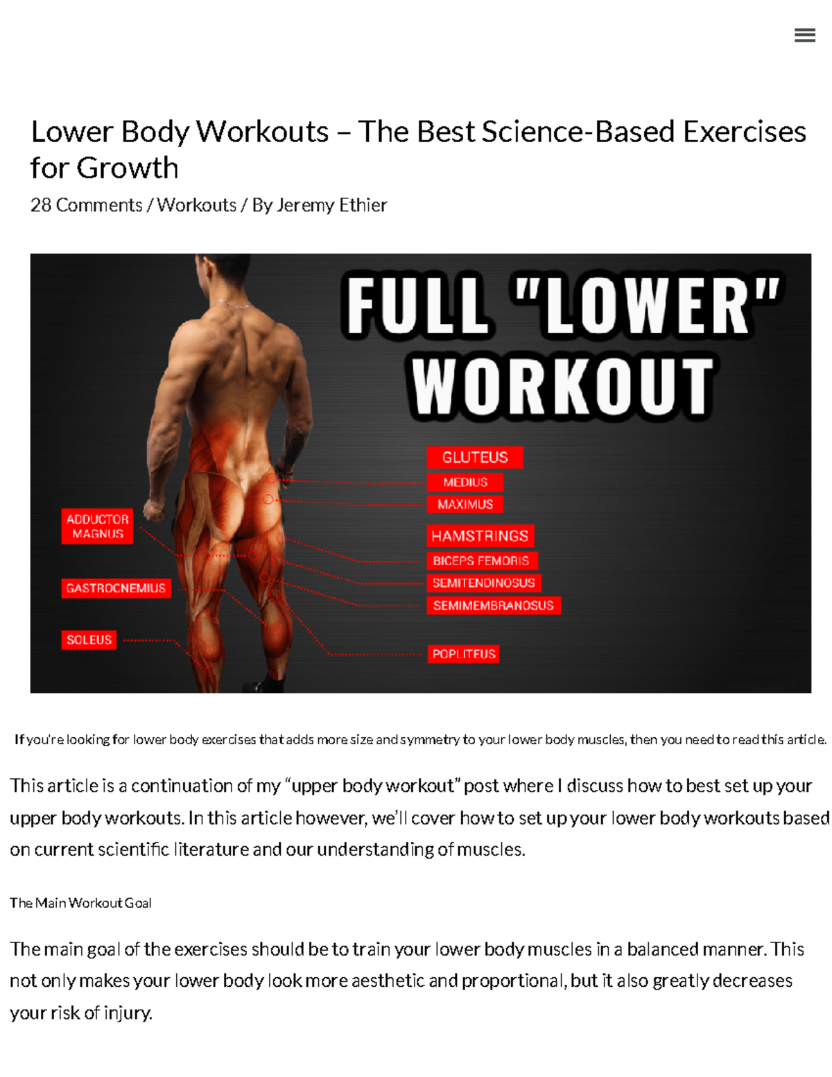 420308382 Lower Body Workouts Exercise Routine For The Gym pdf - Lower ...