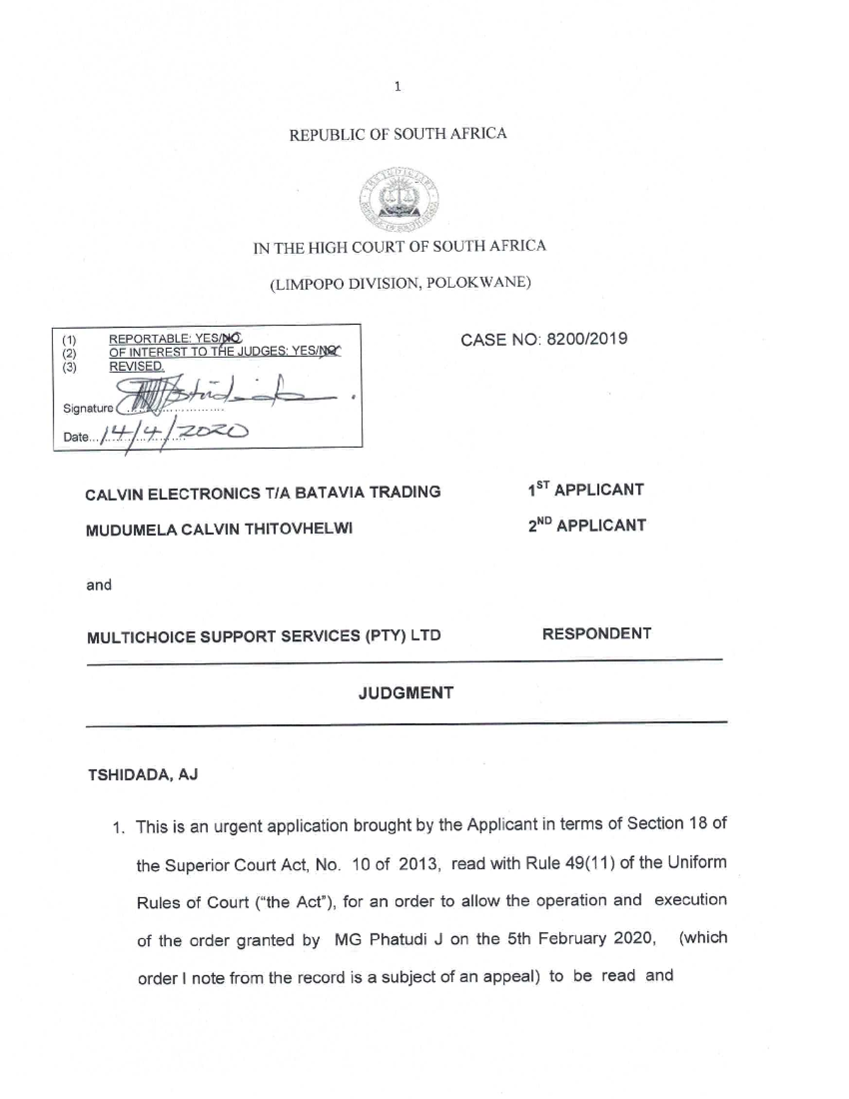 13 - Case law - CSL2601 - Studocu