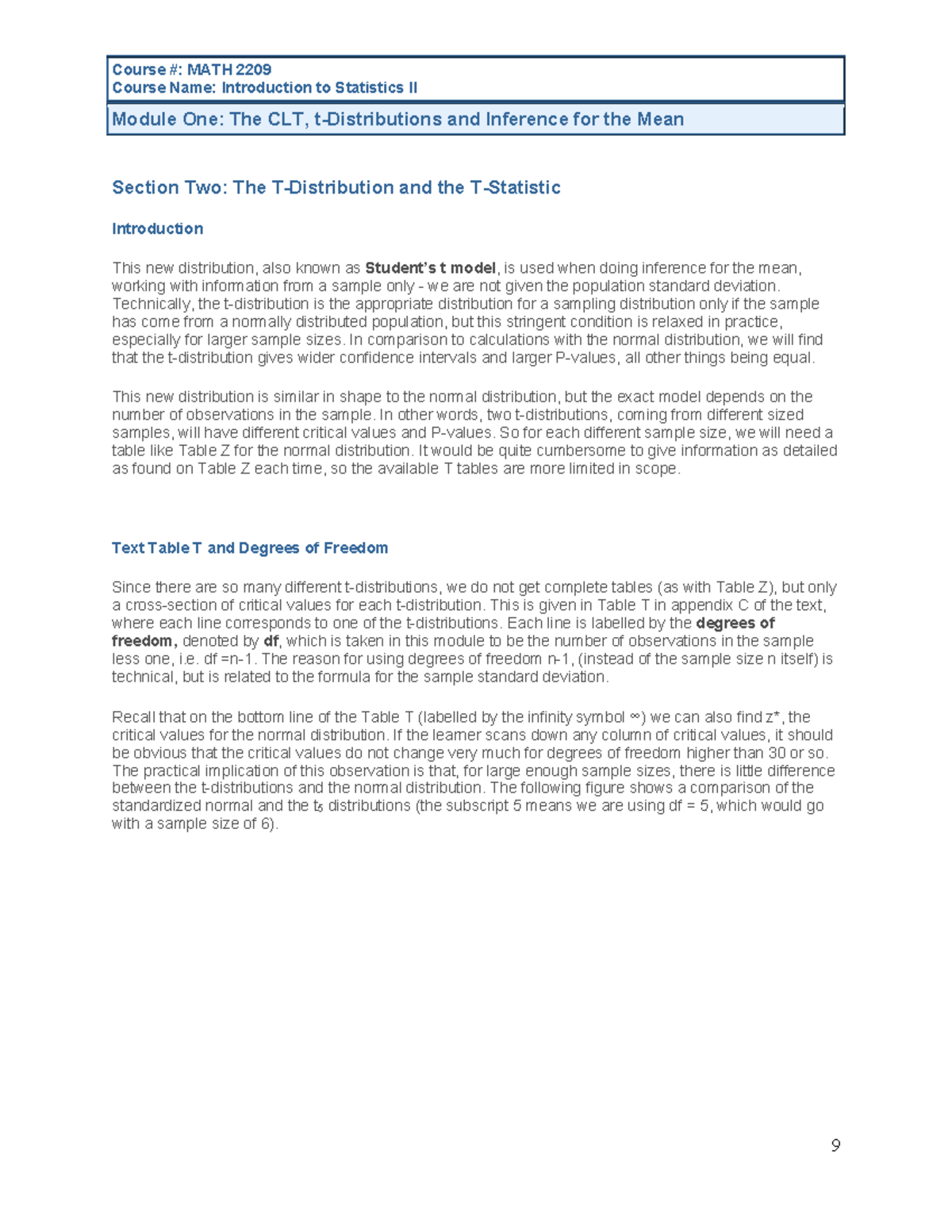 Module 01 Section 2 - Textbook and worksheet handouts - Course #: MATH ...