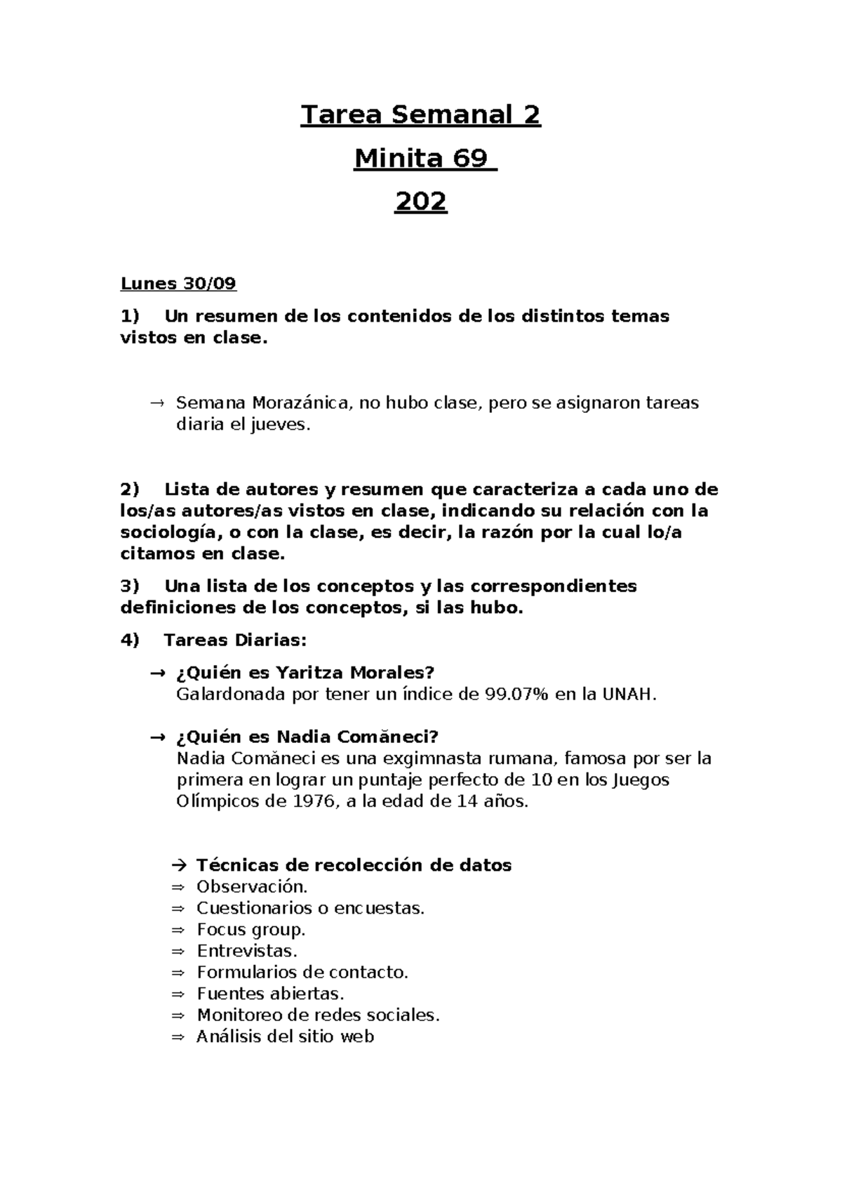 Minita tarea semanal 2 - sipiriri nopiriro parte 2 - Tarea Semanal 2 ...