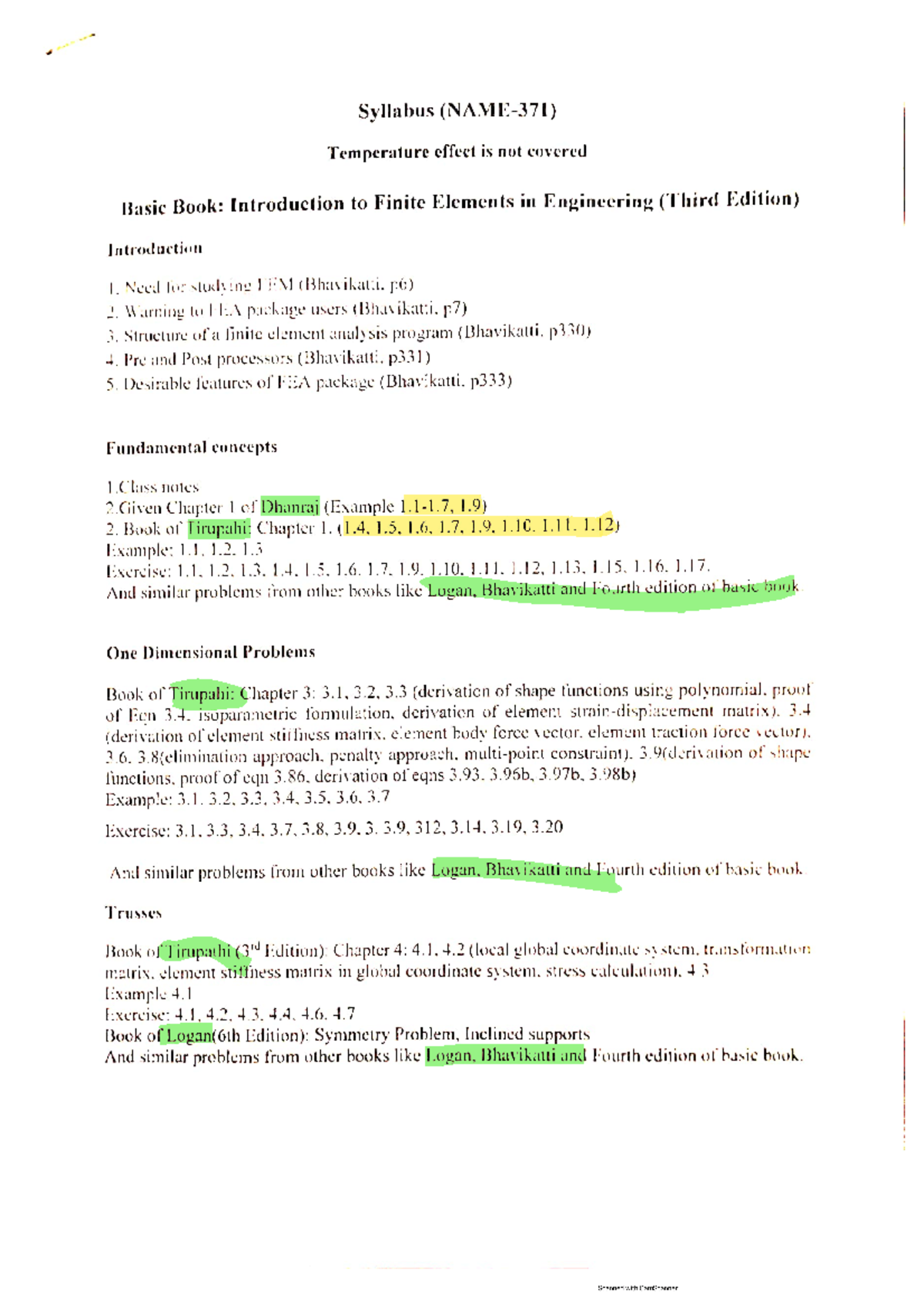 371 syllabus - class note - Calculus - Studocu