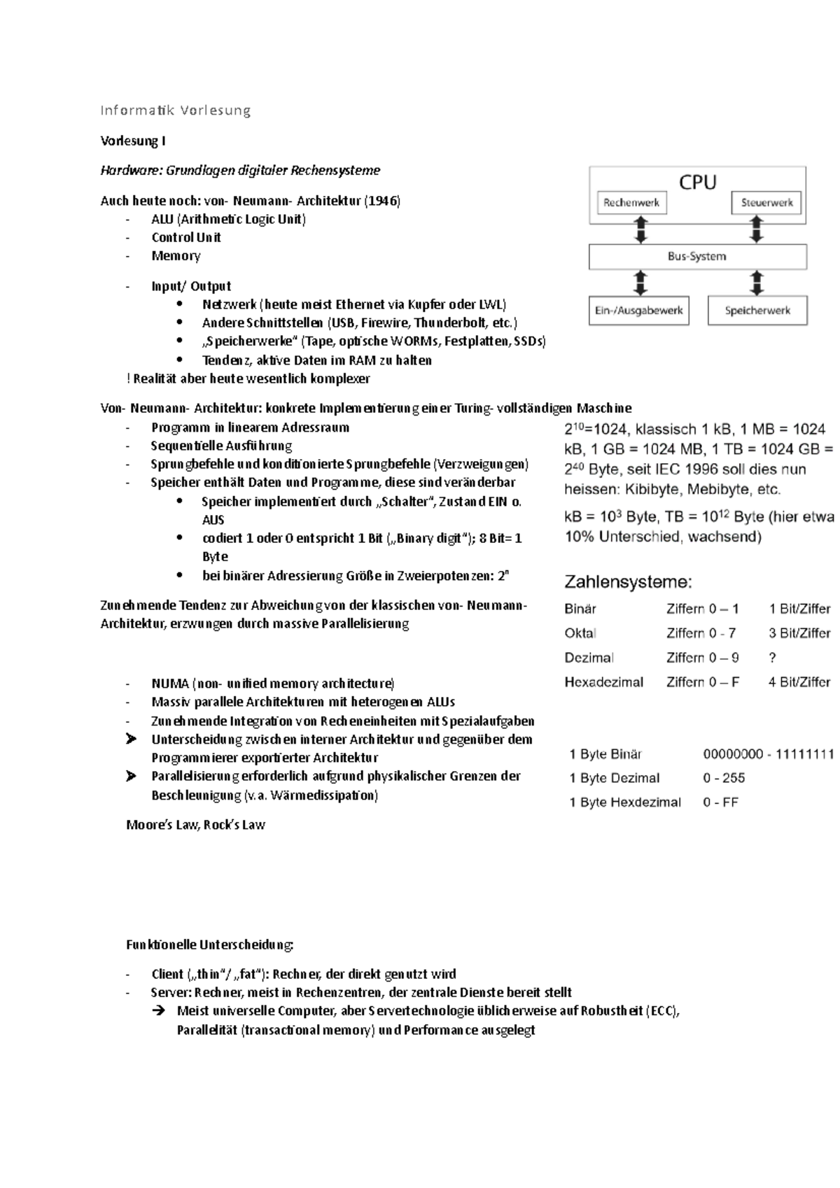 Informatik Vorlesung - Sommersemester - Informatik Vorlesung Vorlesung ...